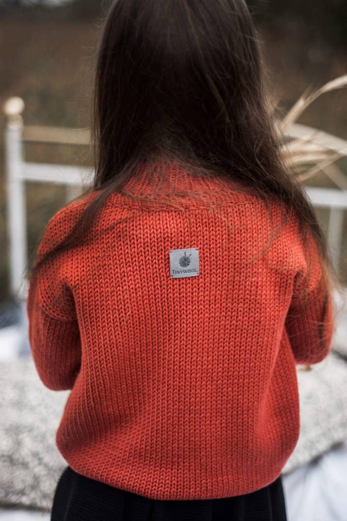 Knitted Merino Wool Sweater for Kids, - Etsy