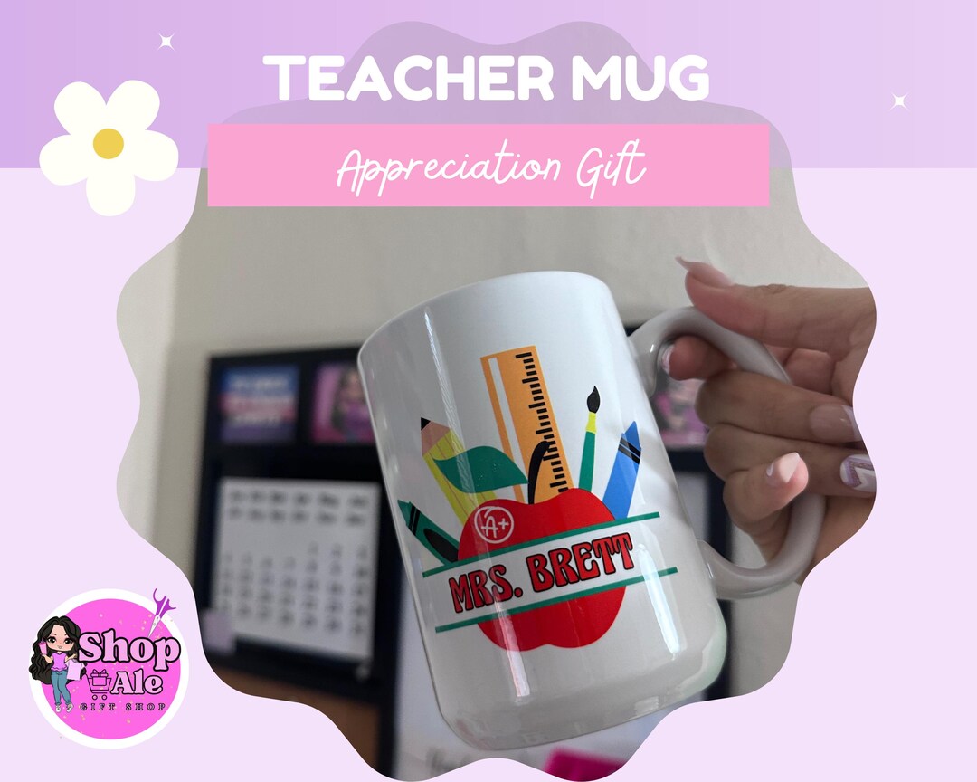 Teacher Appreciation Mug / Personalized Teacher Mug - Etsy
