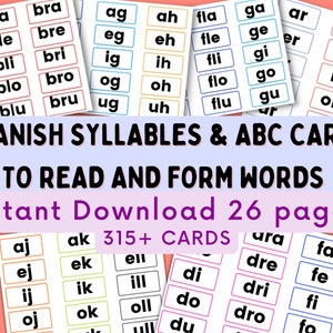 Printable Homeschool Spanish Reading Practice Bilingual School ...