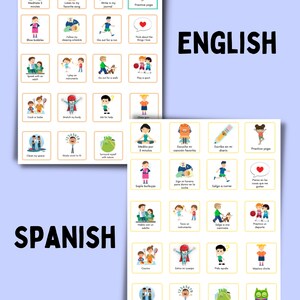 Coping Skills in English and Spanish| Coping Skills Small Cards for ...