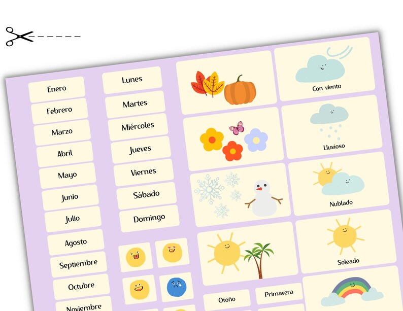 Printable Calendar in Spanish| Perpetual Calendar in Spanish ...