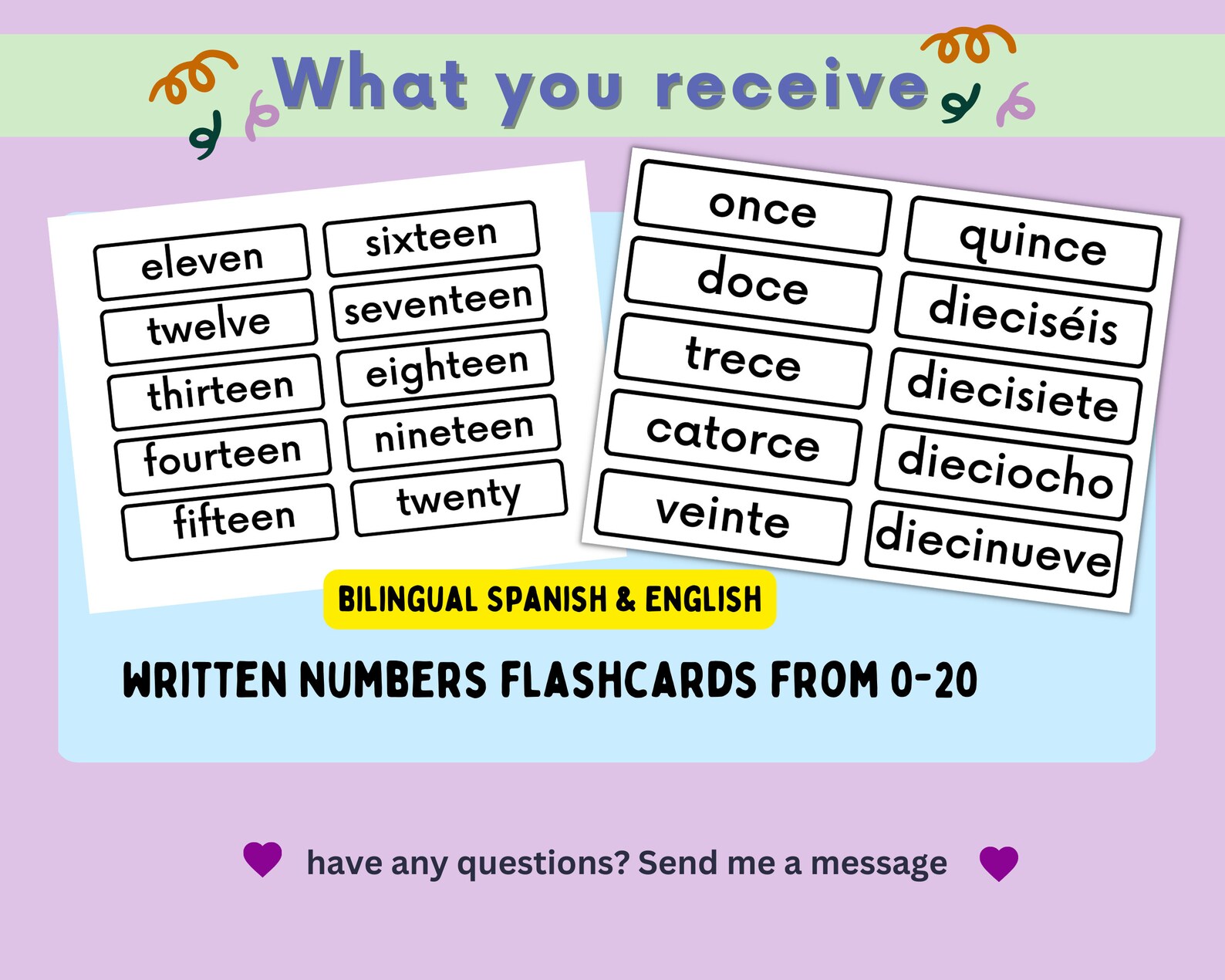 Number Flashcards Math Counting 1-10 Activity for Homeschool Printable ...