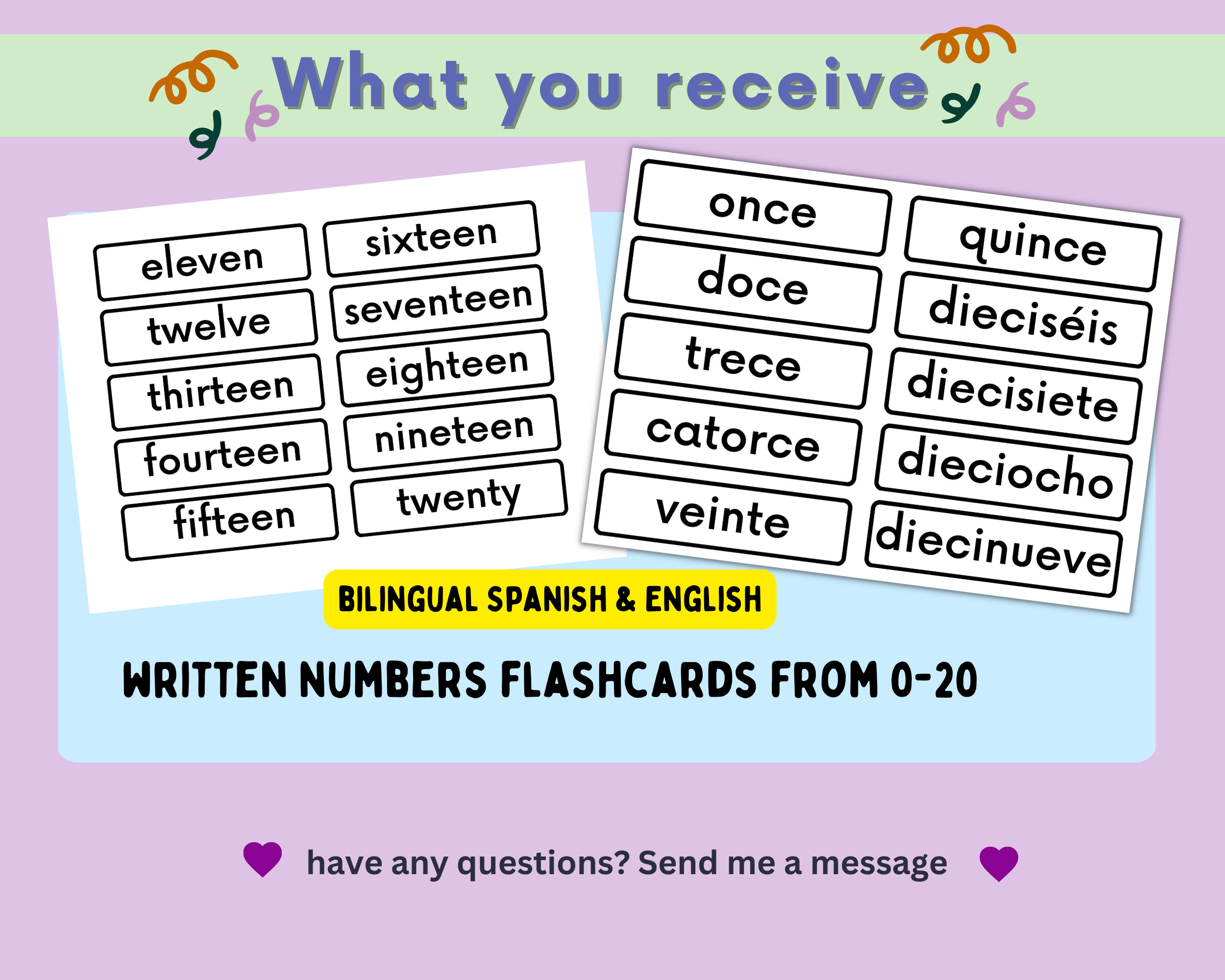 Number Flashcards Math Counting 1-10 Activity for Homeschool Printable ...