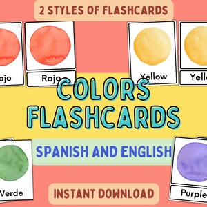 Colors Flashcards for Preschool Montessori Colors Flashcards Activity ...