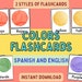 Colors Flashcards for Preschool Montessori Colors Flashcards Activity ...