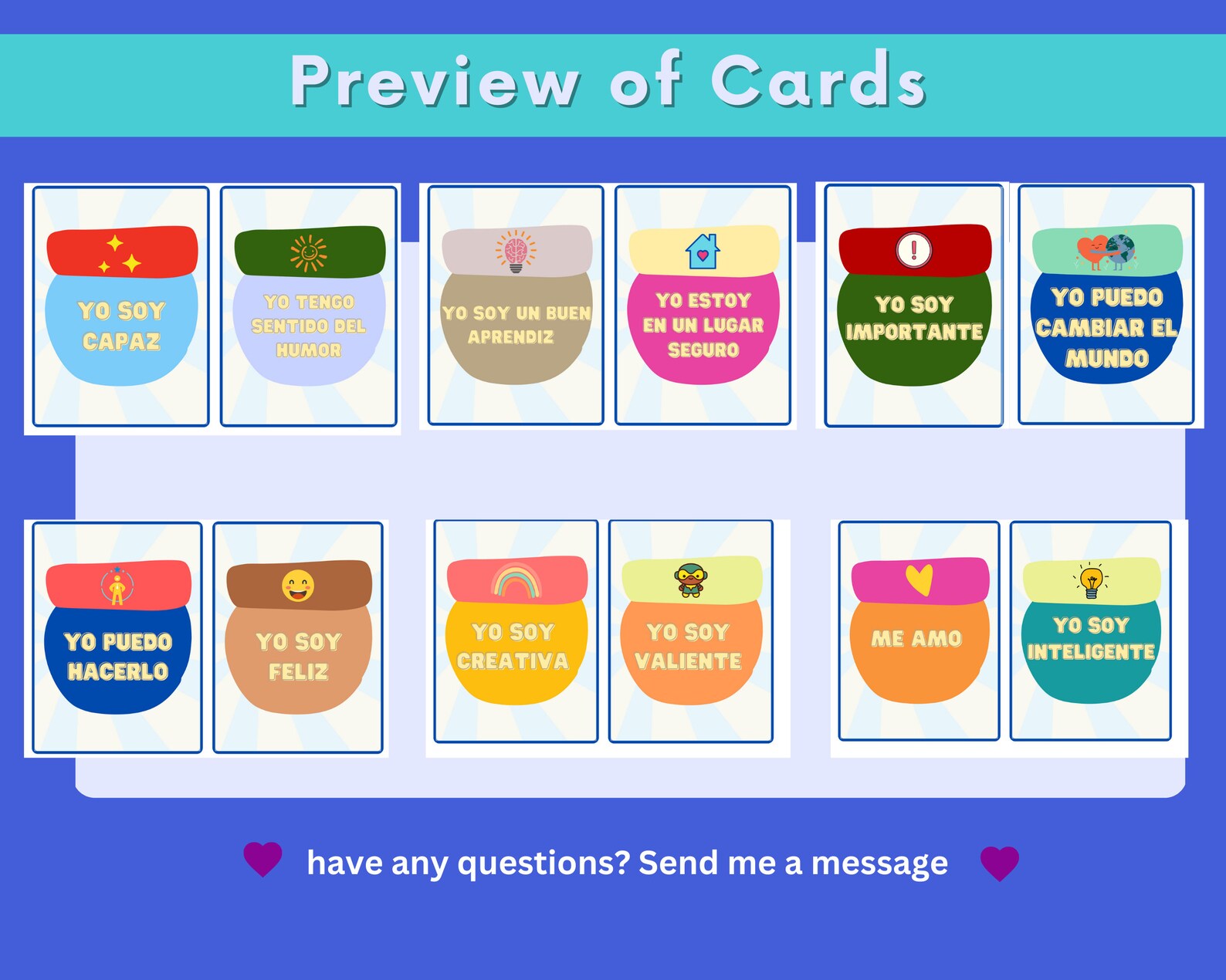 Spanish Positive Affirmations for Kids | Afirmaciones Positivas Para ...