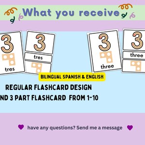 Number Flashcards Math Counting 1-10 Activity for Homeschool Printable ...