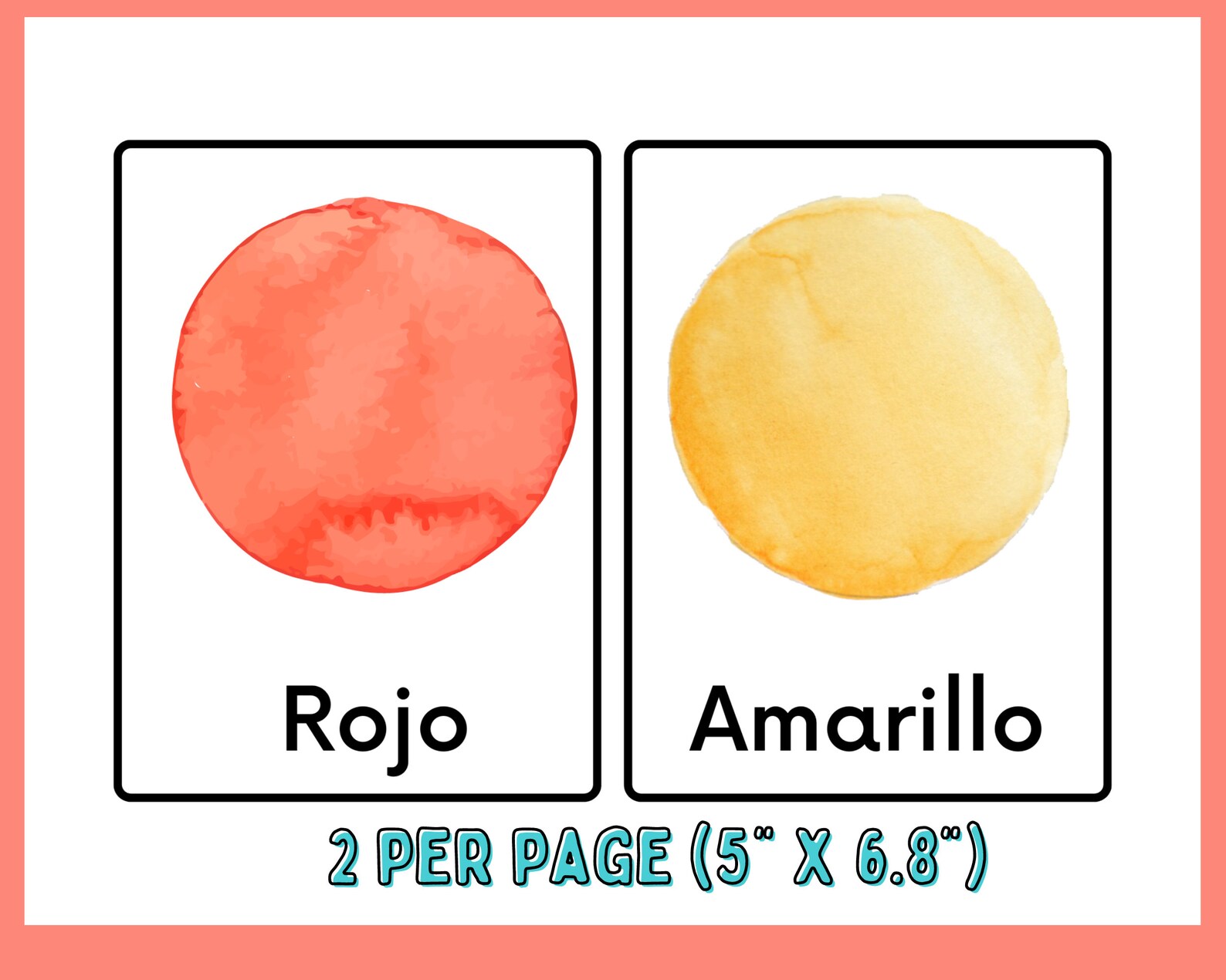 Colors Flashcards for Preschool Montessori Colors Flashcards Activity ...