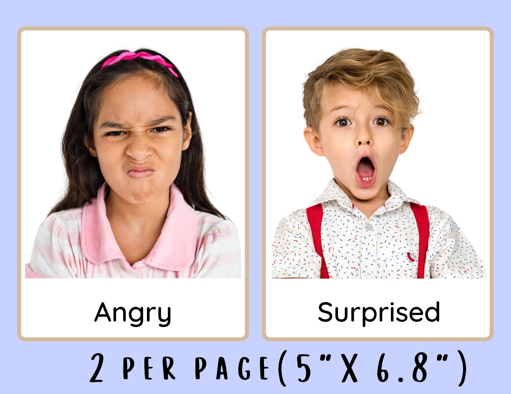 Printable Emotions Cards in Spanish Bilingual Montessori Flashcards ...