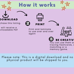 Number Flashcards Math Counting 1-10 Activity for Homeschool Printable ...