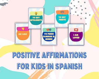 Tarjetas De Afirmaciones Para Ninos Spanish - Etsy