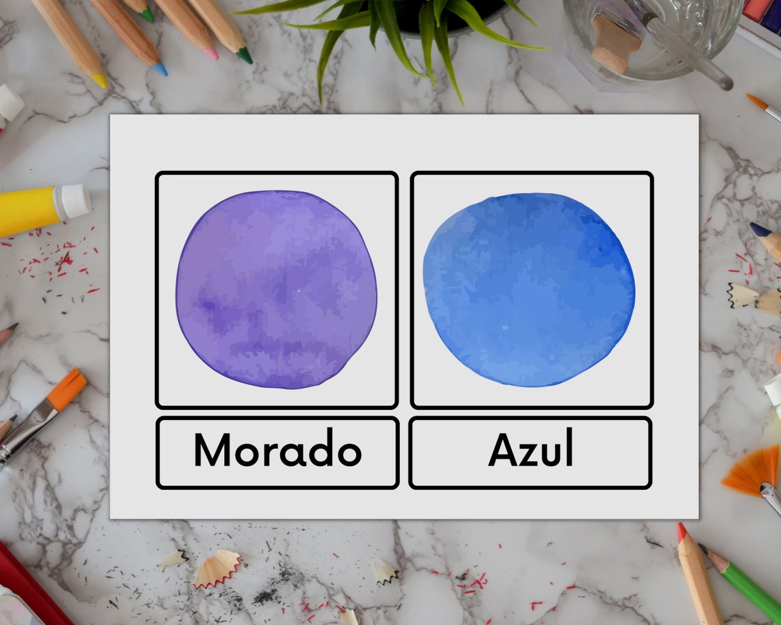 Colors Flashcards for Preschool Montessori Colors Flashcards Activity ...