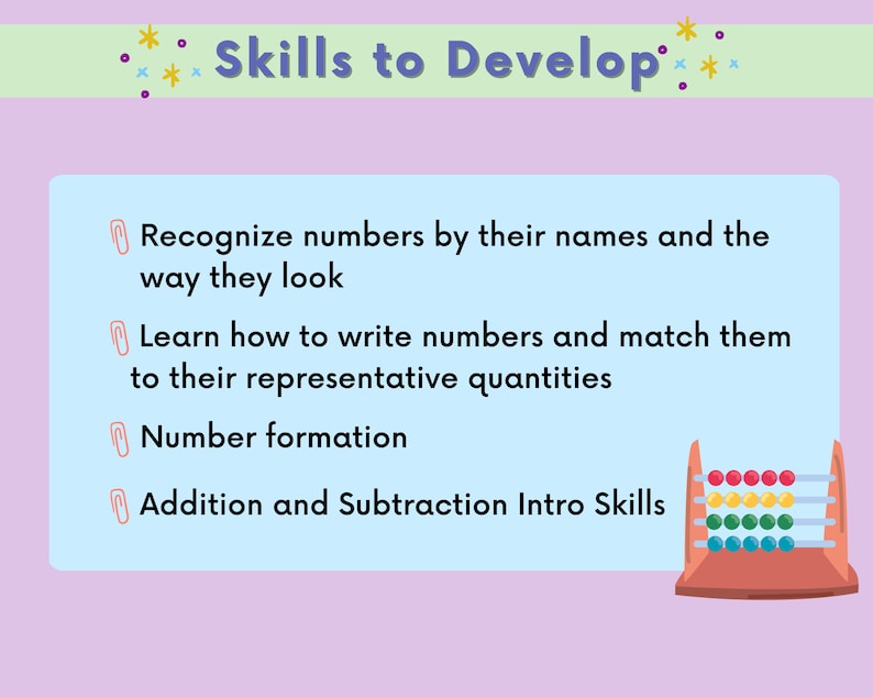 Number Flashcards Math Counting 1-10 Activity for Homeschool Printable ...