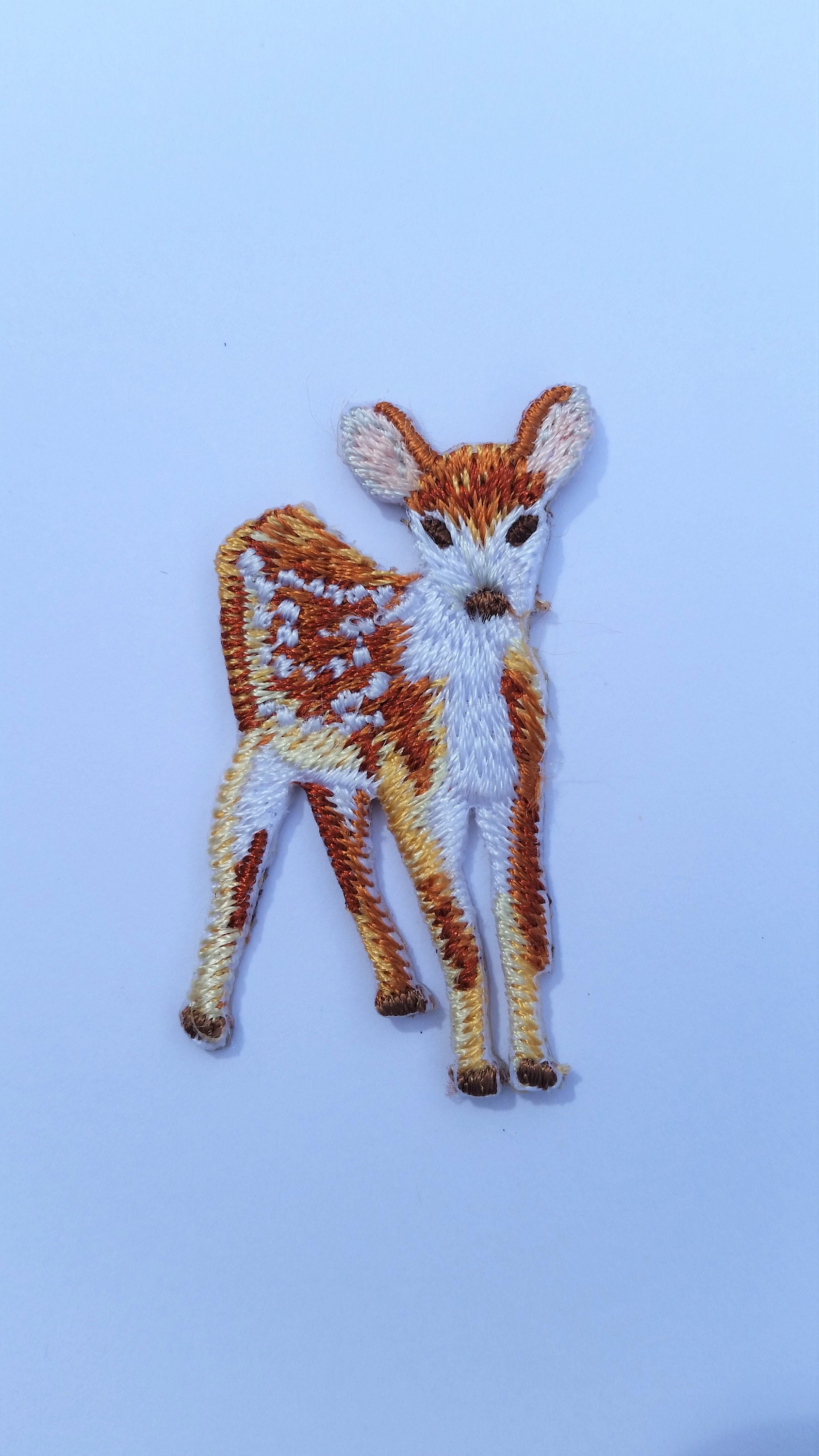 Deer Patch, Sika Deer Patch, Animal Embroidered Iron on Patch, Deer ...