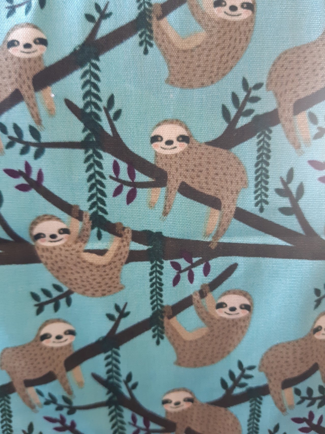 Free Shipping Sloths Fabric Cube Tissue Box Cover Holder, Tissue Cover ...