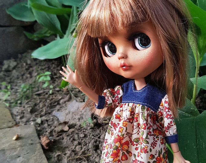 Blythe Outfit Flower Retro Dress for Blythe Doll Clothes for Blythe - Etsy