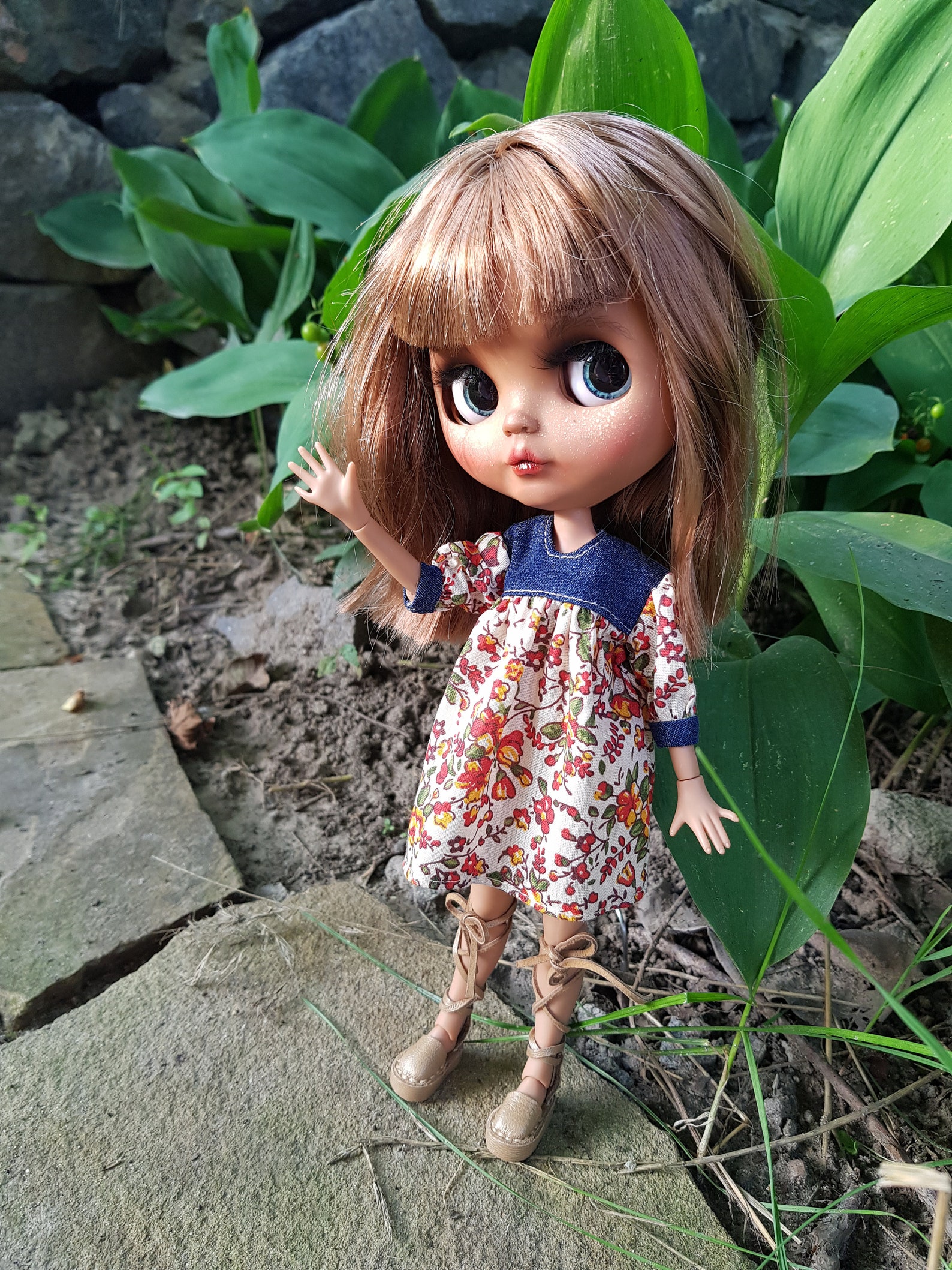 Blythe Outfit Flower Retro Dress for Blythe Doll Clothes | Etsy