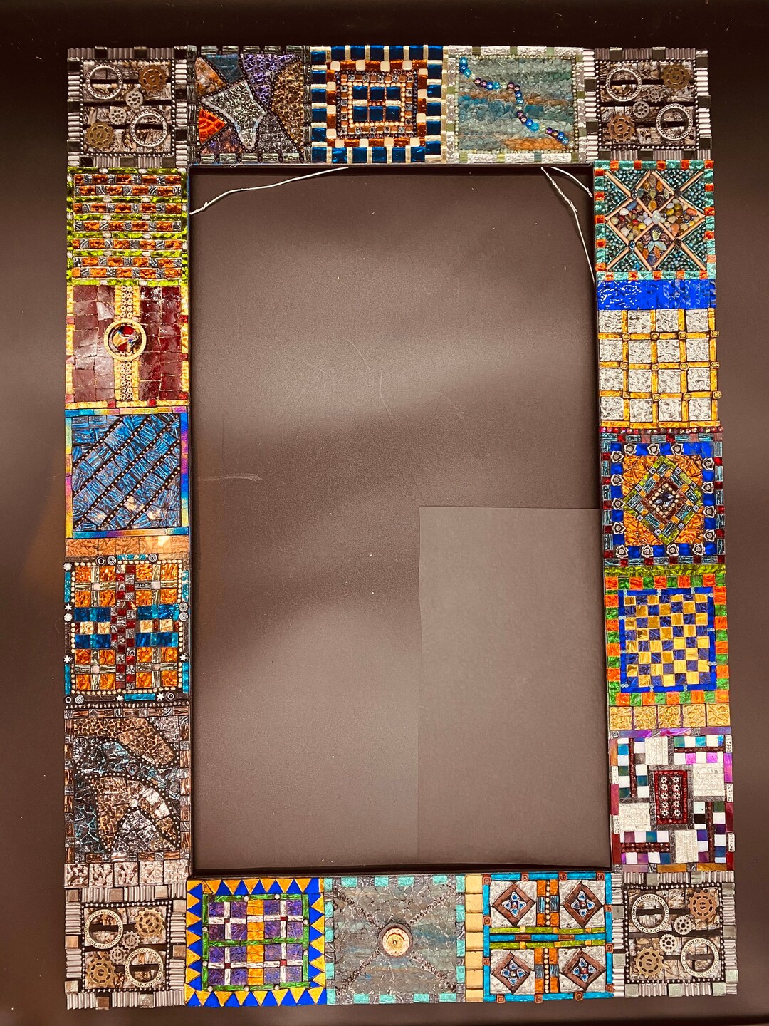 Custom Order Mixed Media Mosaic Mirror. This Mirror Has SOLD. It is an ...