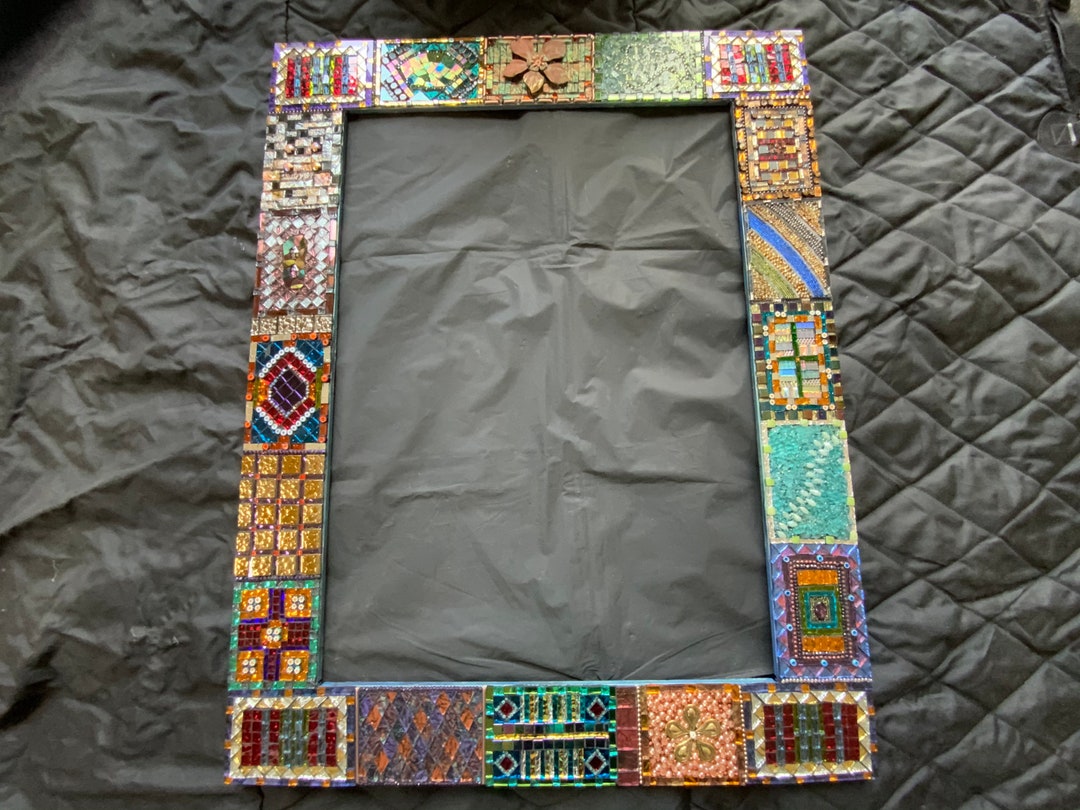 Custom Order Mixed Media Mosaic Mirror. This Mirror Has SOLD. It is an ...