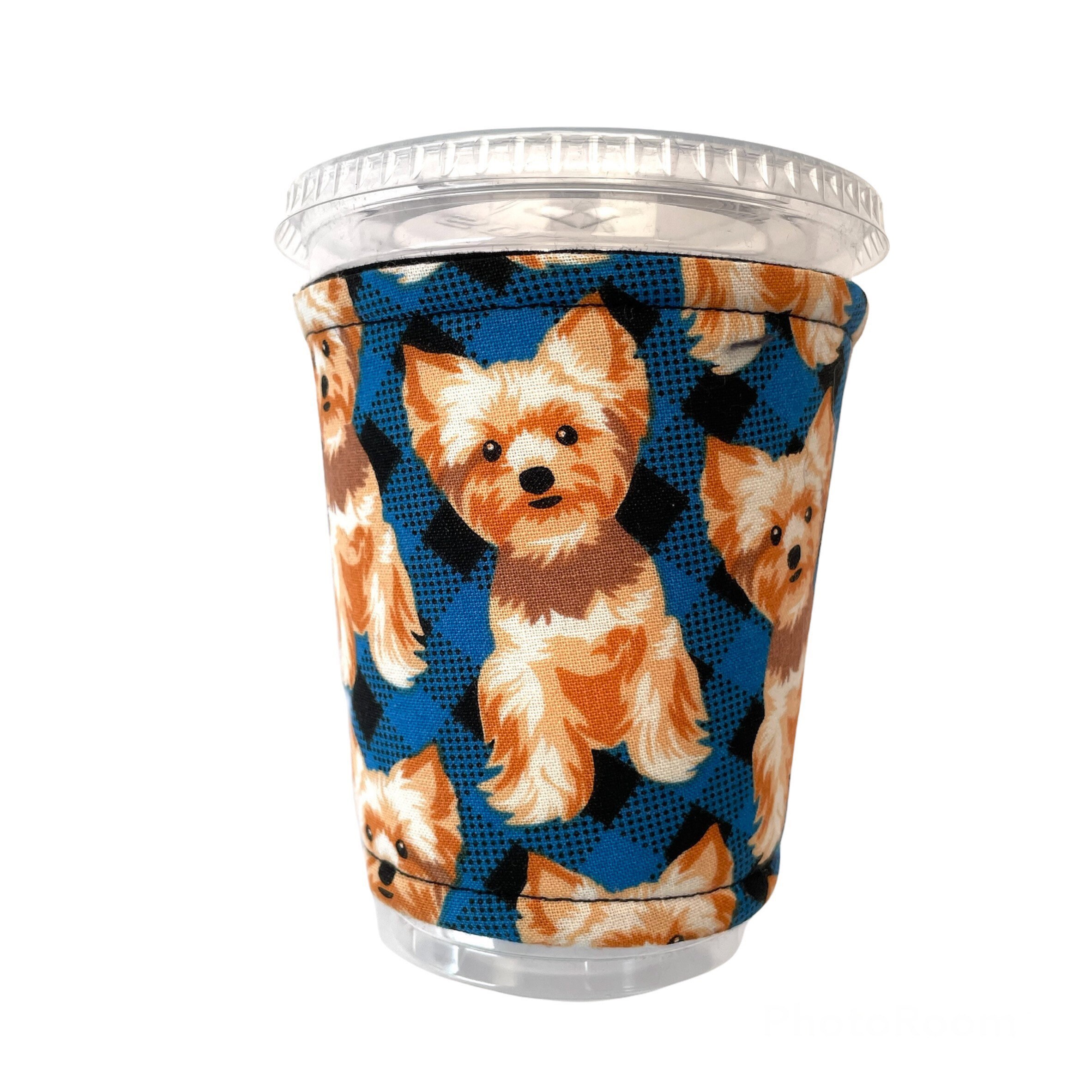 Yorkie Cup Cozy Starbucks Iced Drink Cozy Dog Themed Coffee - Etsy
