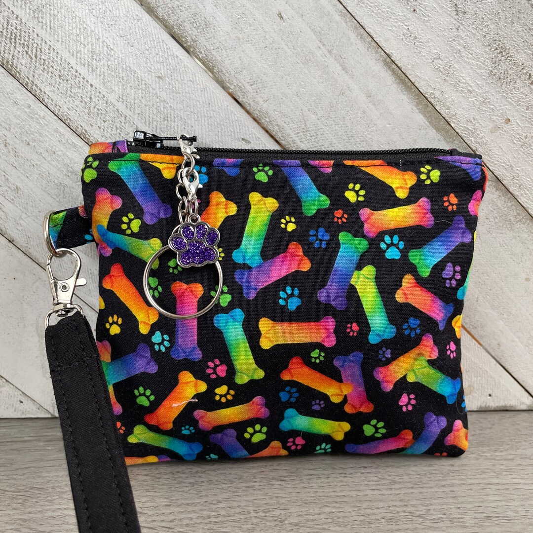 Paw Print Coin Purse, Dog Themed Pouch, Dog Lover Gifts, Dog Print ...