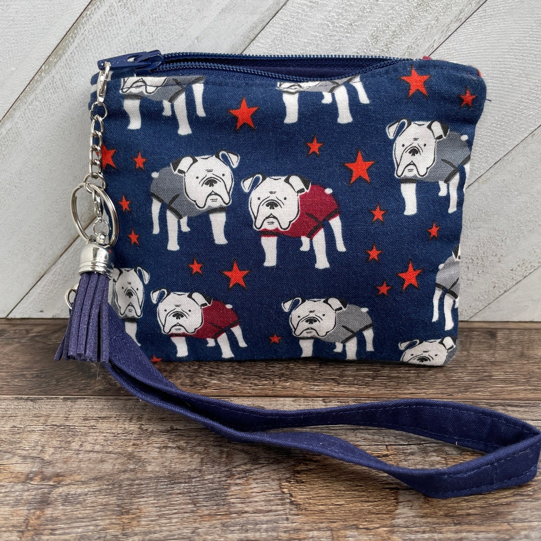 Bulldog Change Purse, English Bulldog, Bulldog Wristlet Bag, Bulldog ...