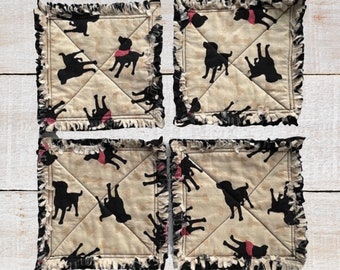 Black Lab Quilt Fabric - Etsy