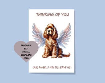 Dog Sympathy Card for Yorkie Parent Printable Bereavement Card for ...