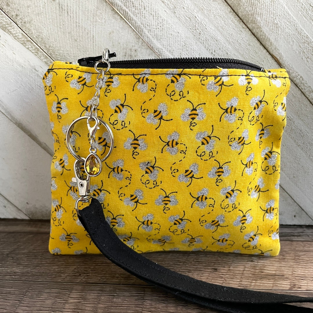Bee Wristlet Pouch, Summer Change Purse - Etsy