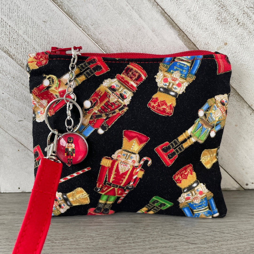 Nutcracker Coin Bag, Nutcracker Gifts, Christmas Pouch, Small Zipper ...