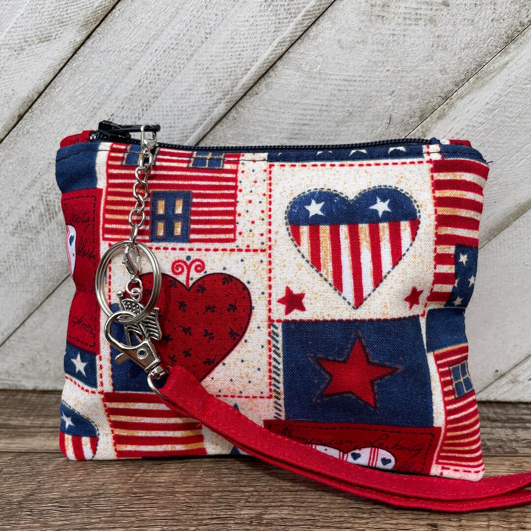 Patriotic Coin Purse Change Purse 4th of July Zipper Pouch - Etsy