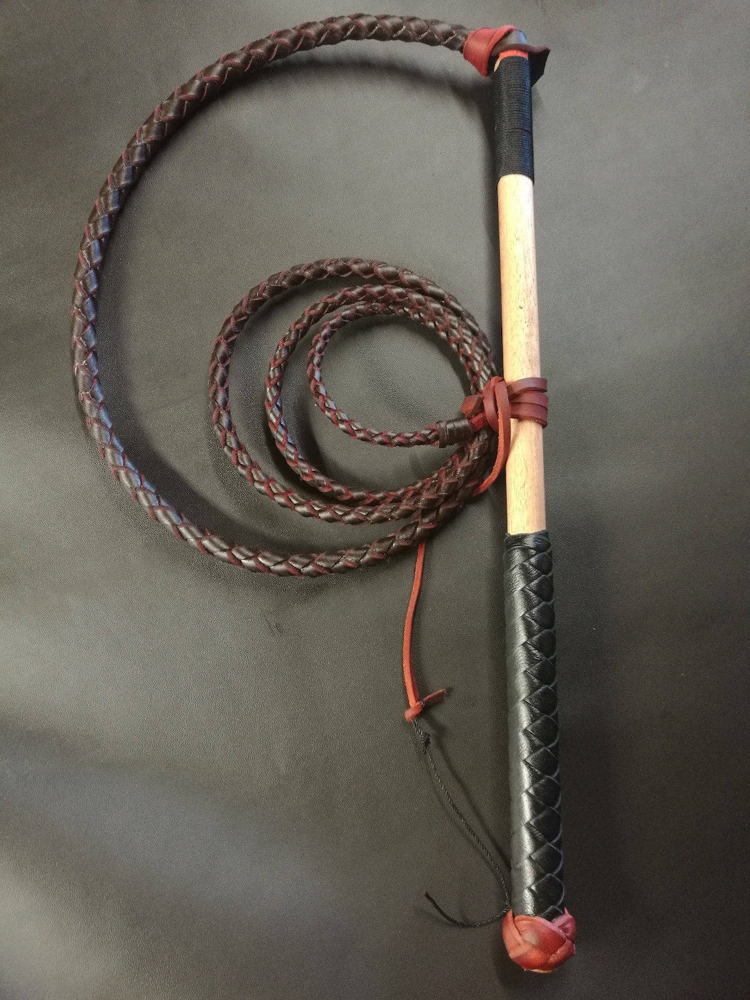 6ft Red Hide Stock Whip Comes With Cracker Twine Only - Etsy