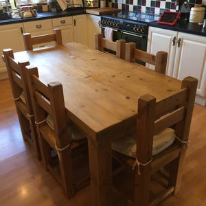 Farmhouse Pine Dining Table - Etsy