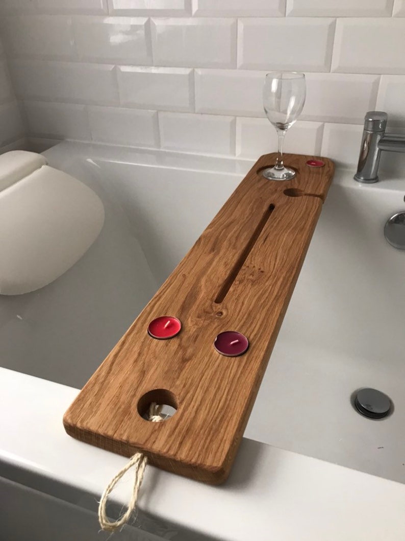 Bath Board Bathboard Bath Caddy Solid Oak - Etsy