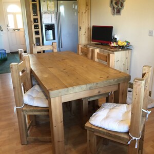 Farmhouse Pine Dining Table - Etsy