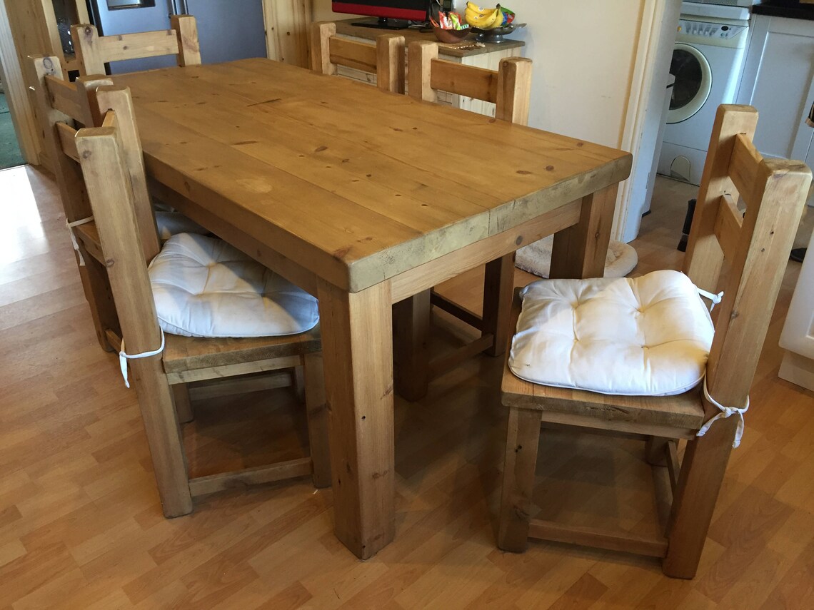 Farmhouse Pine Dining Table | Etsy