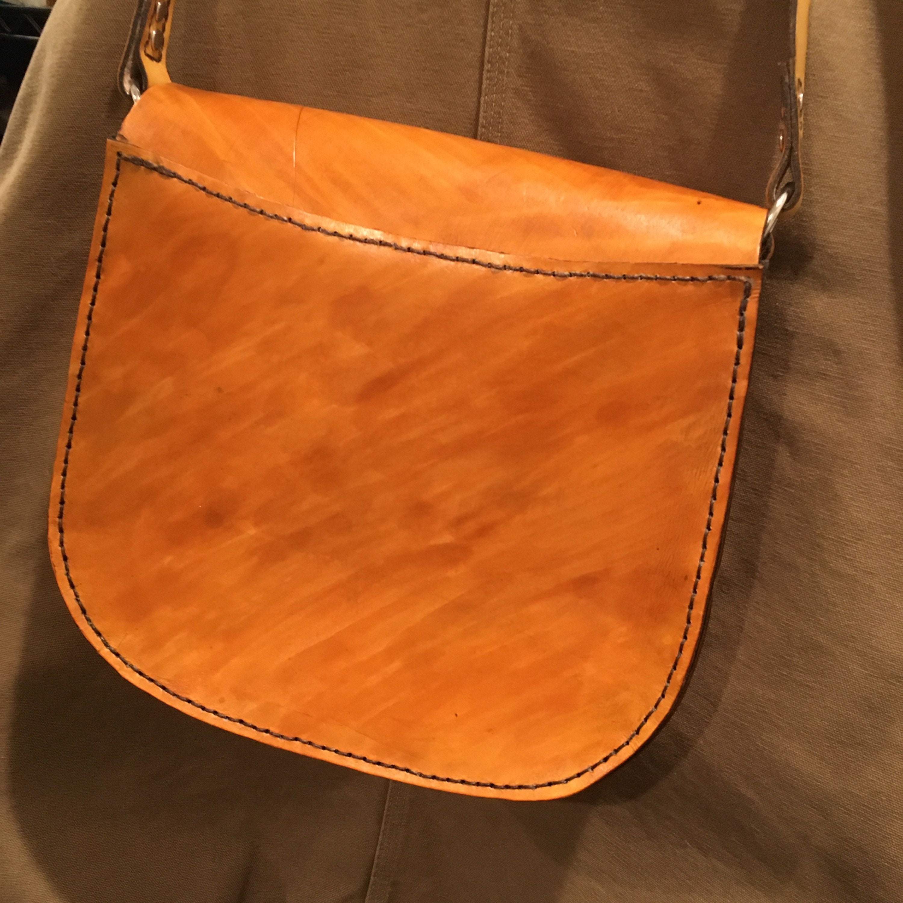 Handmade Leather Purse/bag/hand-tooled/hand-made/hand-carved/sheridan ...