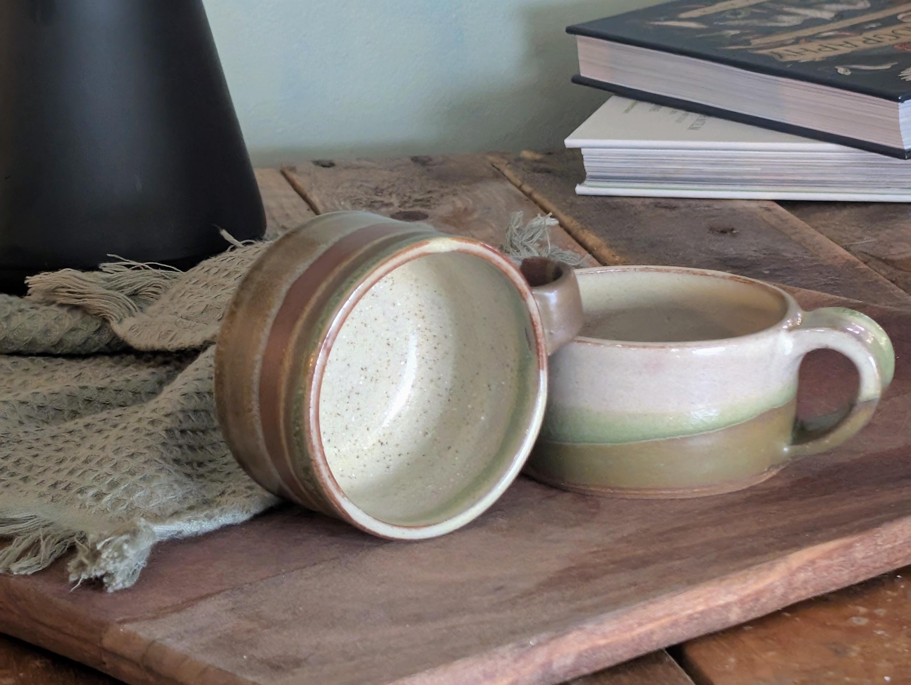 Handcrafted Espresso Cup | Wide Ceramic Coffee Mug | Handmade Pottery ...