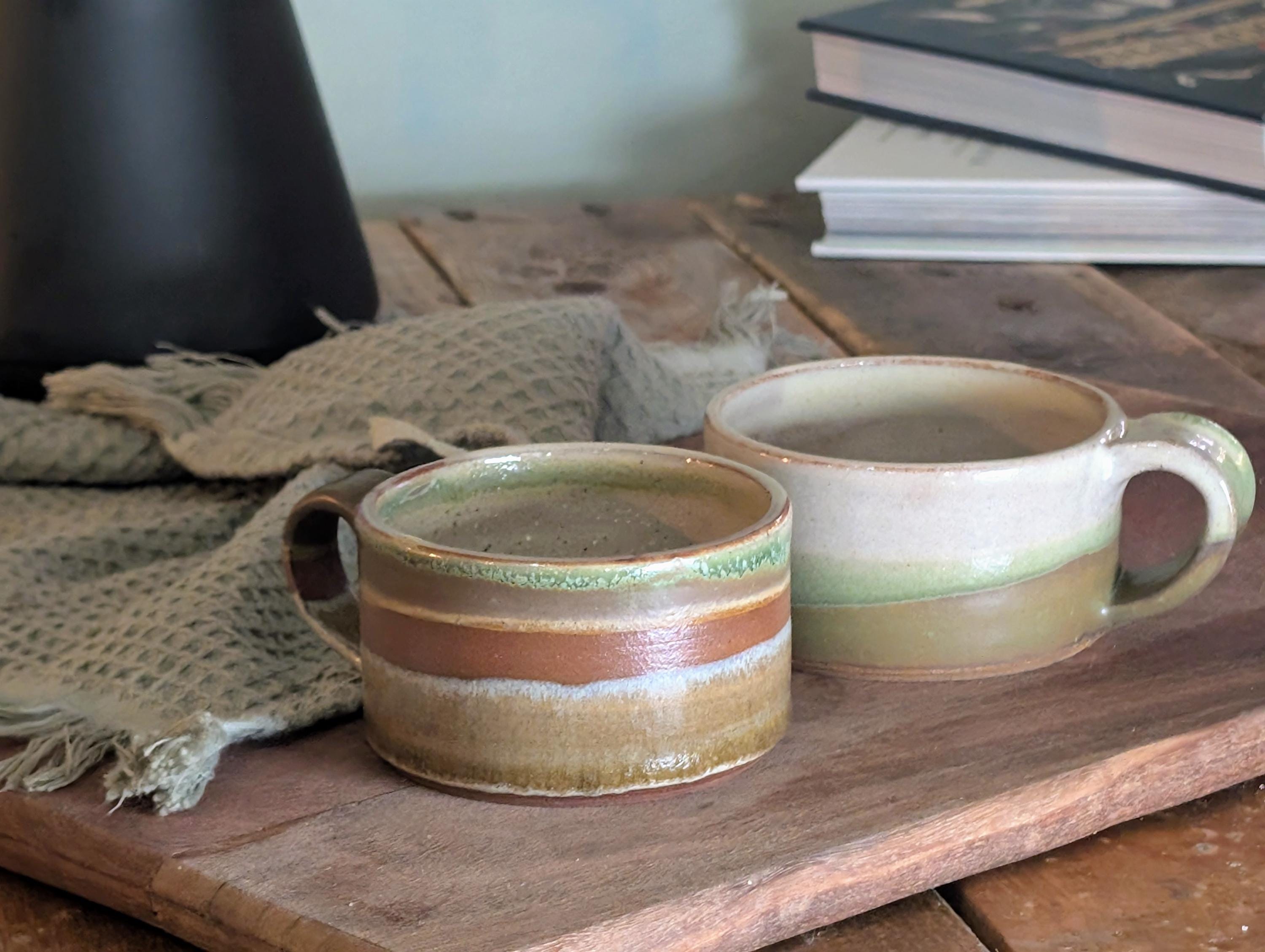 Handcrafted Espresso Cup | Wide Ceramic Coffee Mug | Handmade Pottery ...