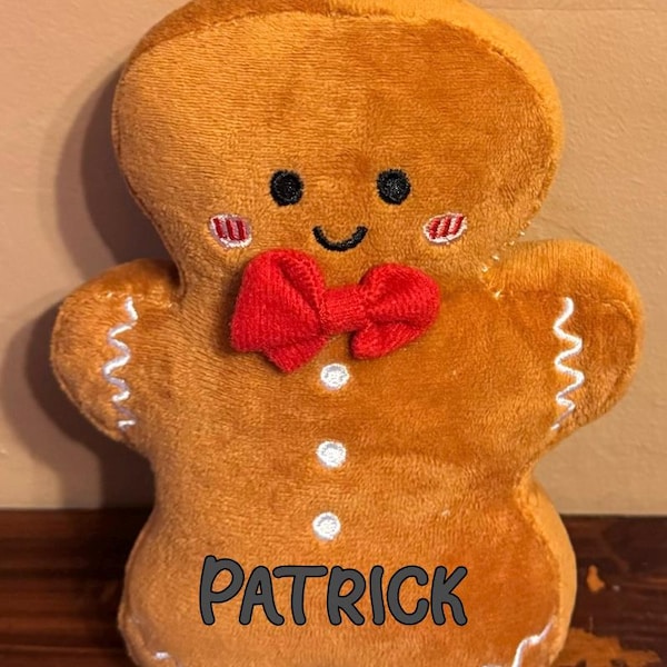 Stuffed Gingerbread Plush Doll - Etsy
