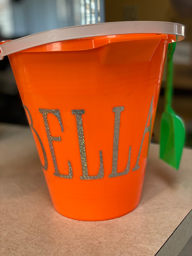 Personalized Beach Pail and Shovel - Etsy