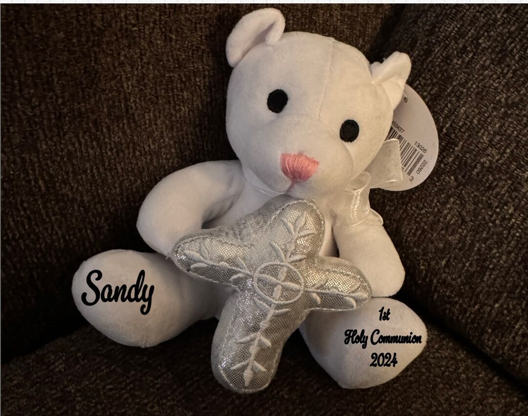 Personalized 1st Communion Bear - Etsy