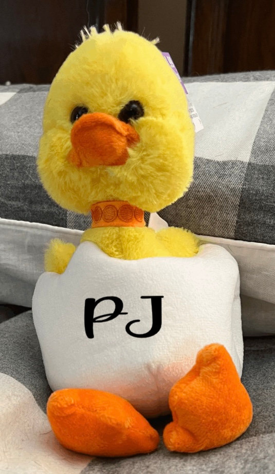 Personalized Easter Chick Plush - Etsy