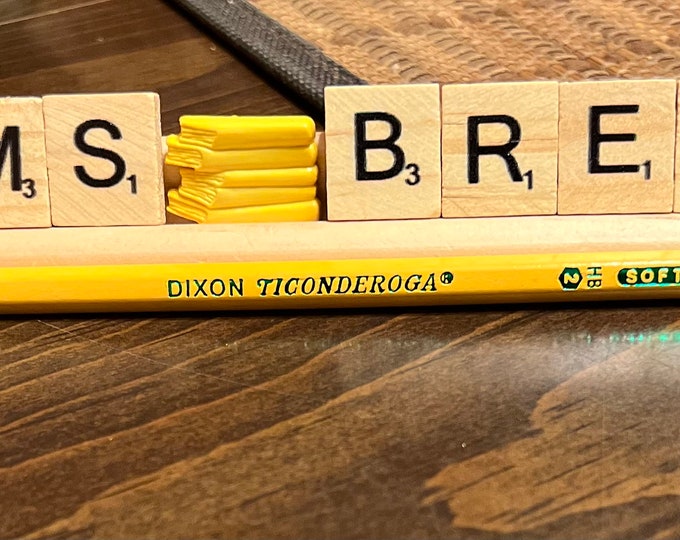 CUSTOM Scrabble Letters Nameplate Product Desk Company Sign - Etsy