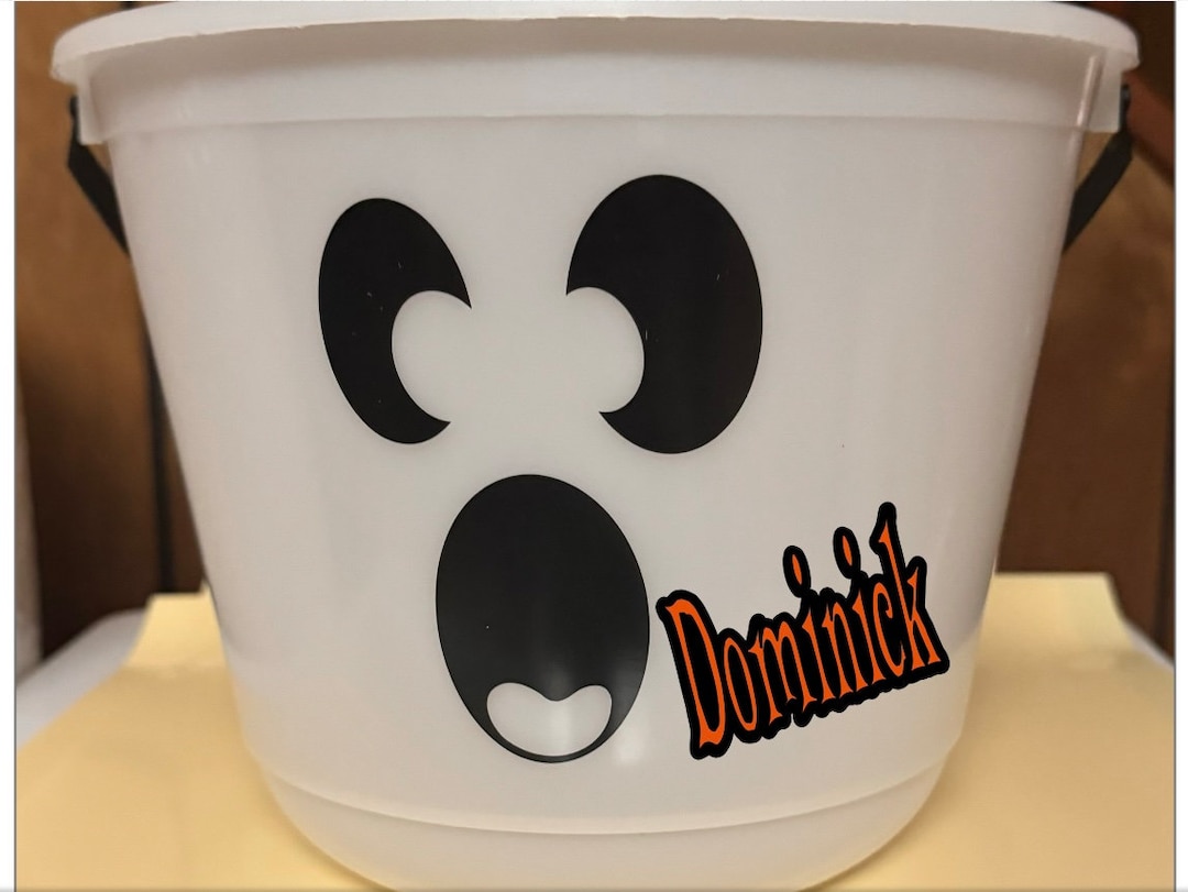Glow in the Dark Halloween Bucket, Custom Halloween Bucket ...