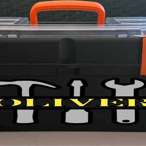 Personalized Tool Box, Construction Theme Tool Box - Etsy