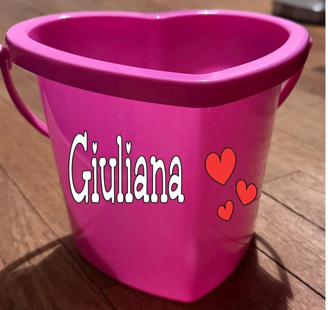 Valentine’s Day Heart Bucket, Red Heart Basket, Kids Valentines Gift ...
