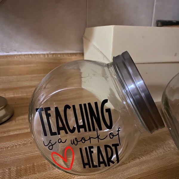 Teacher Candy Jar - Etsy