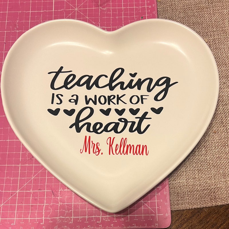 Ceramic Heart Plate - Etsy