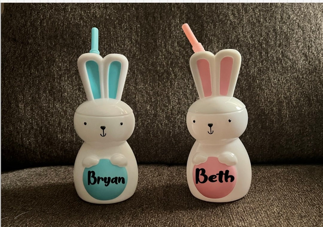 Personalized Bunny and Chick Cups,easter Cups Easter Basket Stuffers ...